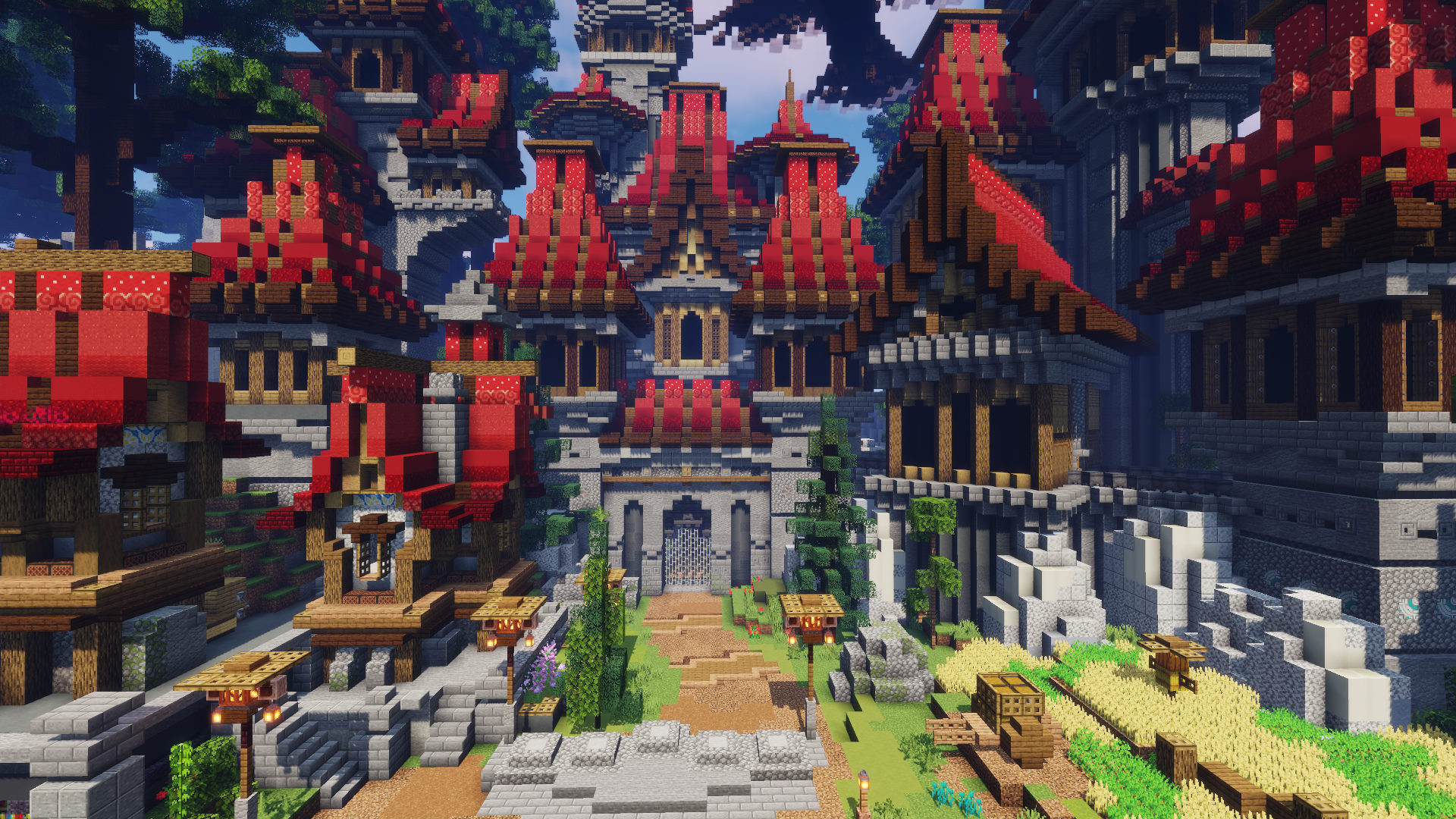 Factions/Survival Spawn - Red Medieval - 200x200 | Chunkfactory